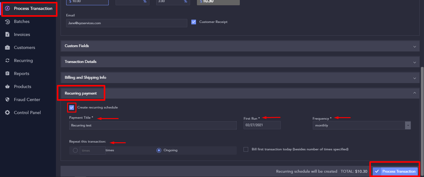 Accept.Blue Virtual Terminal User Guide